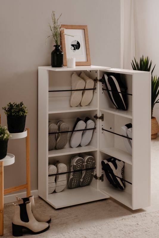 Schuhschrank SATOS 2B | weiss | 524907-0