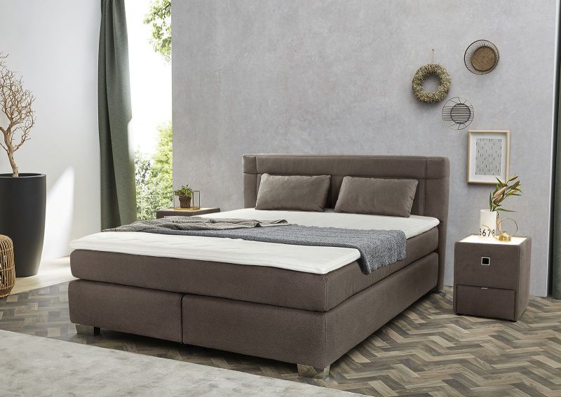 Boxspringbett BELLA MIX | 372/09 grau | 514411-0