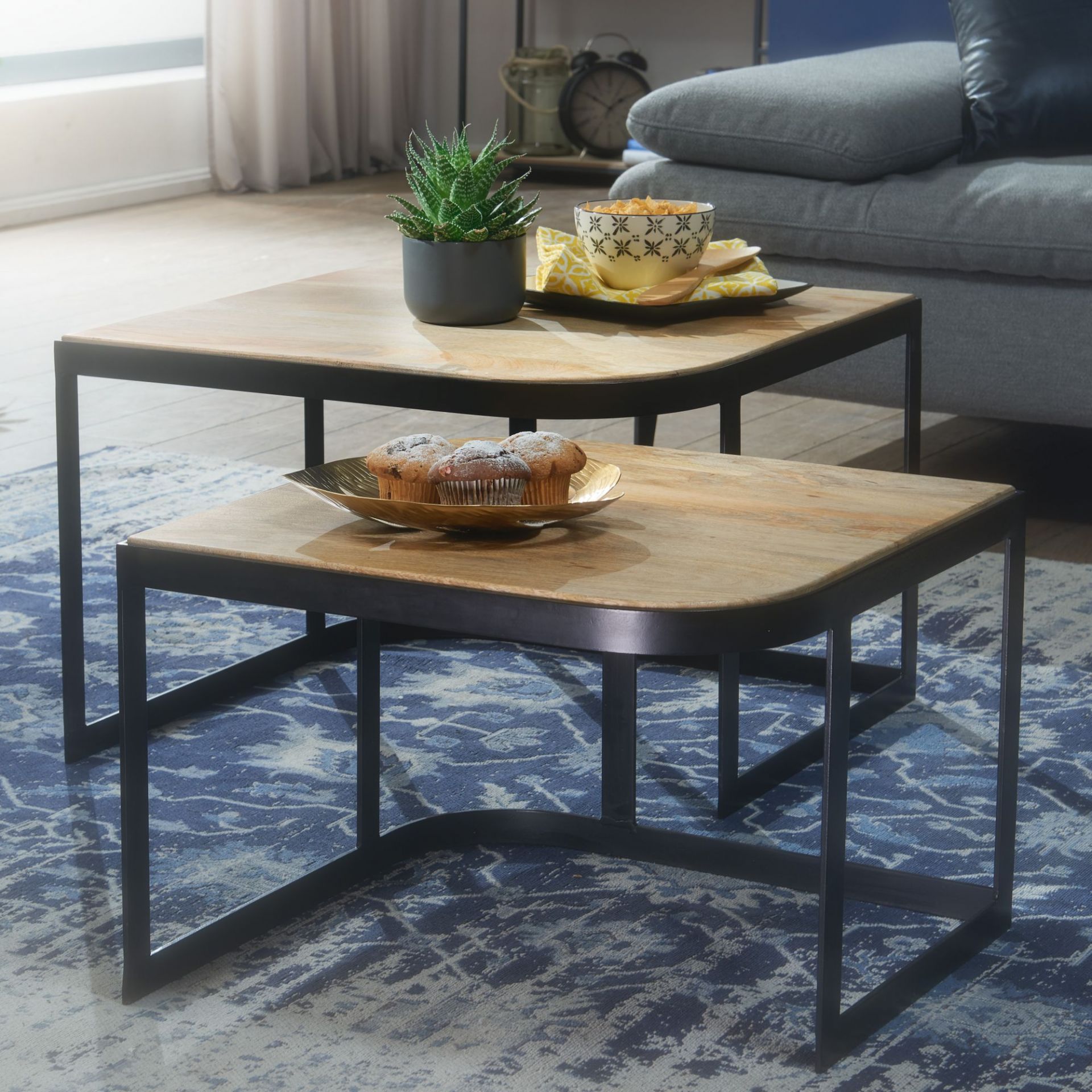 Verwunderlich Couchtisch Zweier Set Bild