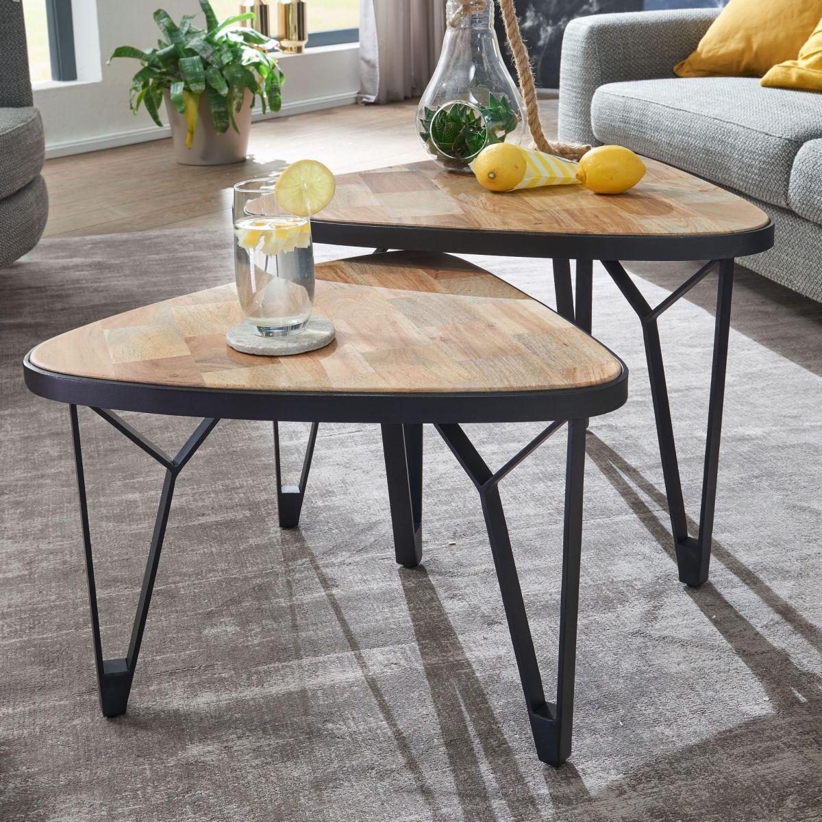 Verwunderlich Couchtisch Zweier Set Bild